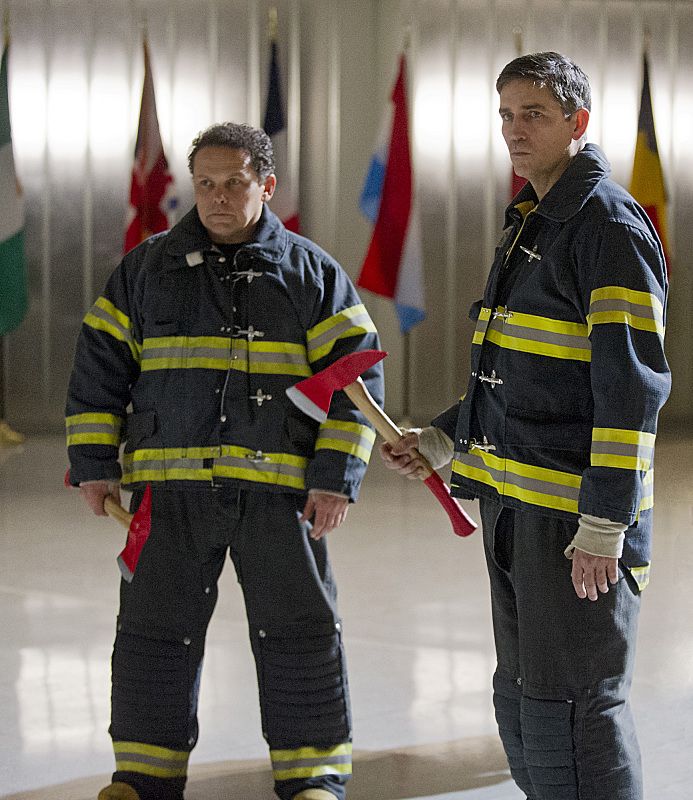 Reese and Fusco Are Firemen in First Look Images From Person Of ...