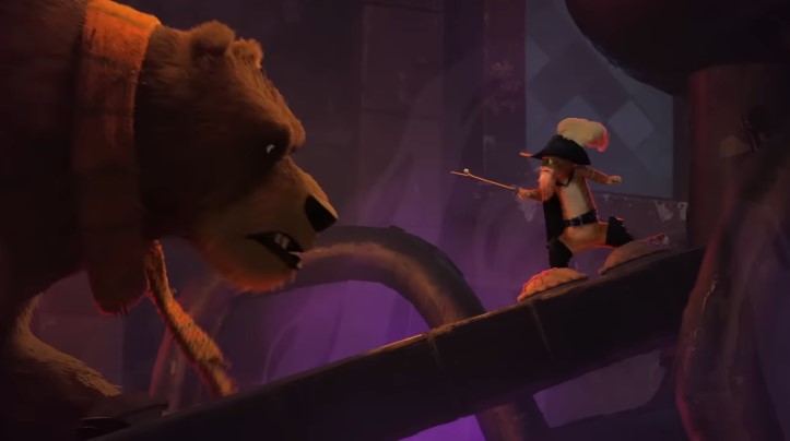 Puss Takes On the Three Bears in New Clip from Puss in Boots: The Last Wish